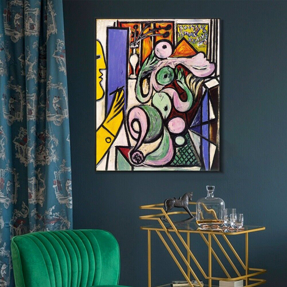 Lark Manor™ Framed Canvas Giclee Print Art 1934 Le Peintre (Composition) By Pablo Picasso Wall ...